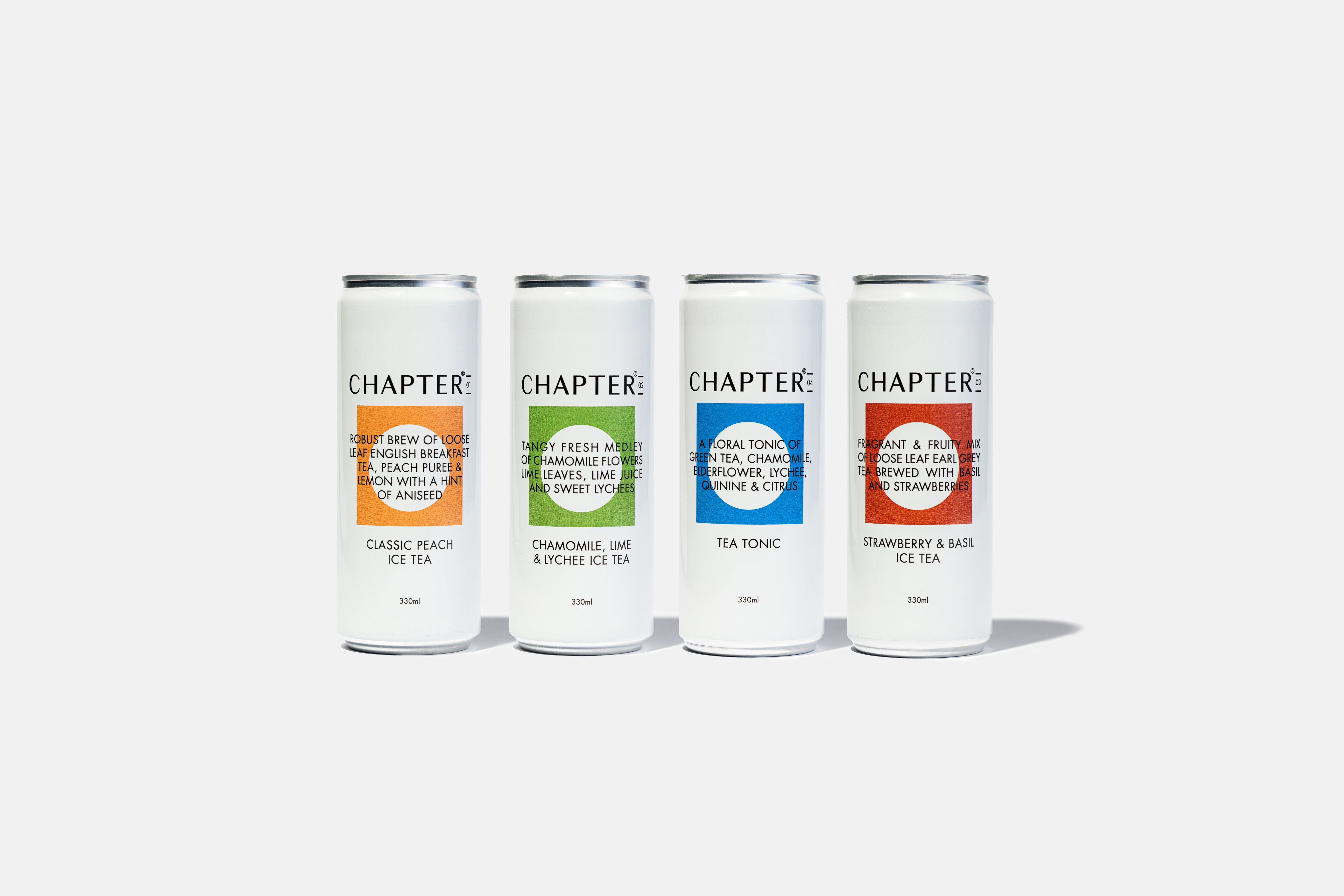 Chapter Tea Mixed Pack 24 x330ml - 6 Cans of each flavour